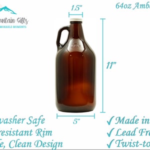 Personalized Growler, Engraved Glass Growler, Custom Growler ...