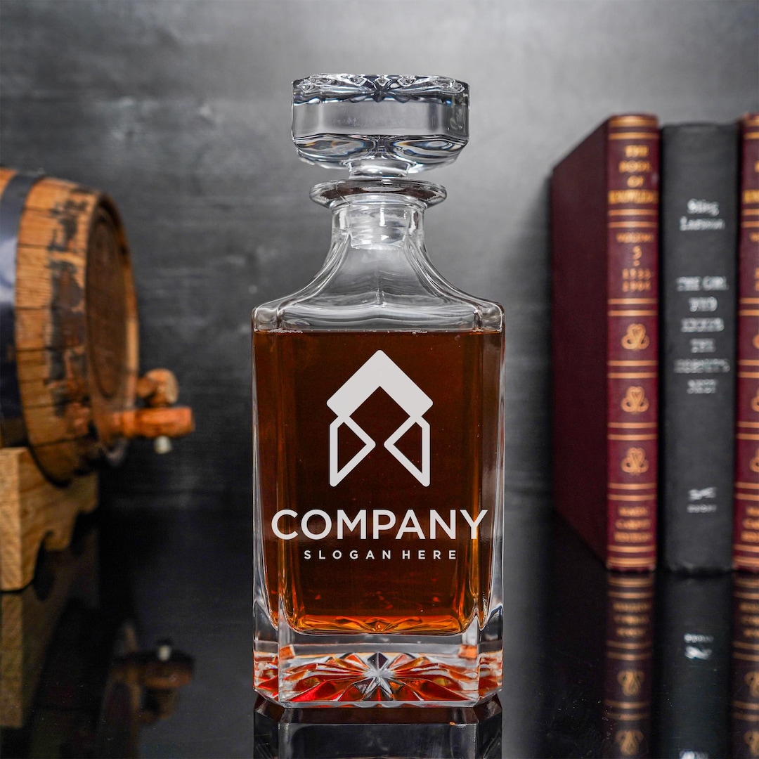 Custom Logo, Whiskey Decanter & Whiskey Glasses, Whiskey Decanter ...