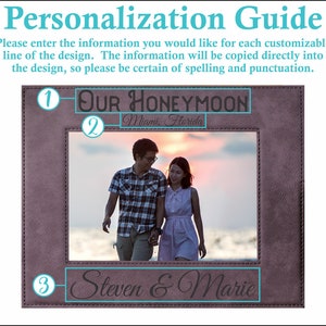 Honeymoon Gifts, Honeymoon Picture Frame, Honeymoon Keepsake Frame ...