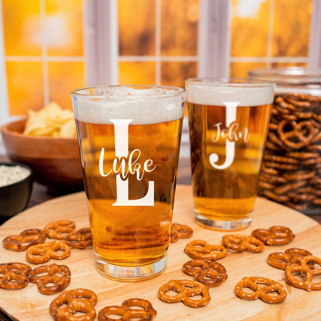 Custom Engraved Personalized Pint Glass, Engraved Beer Glass ...