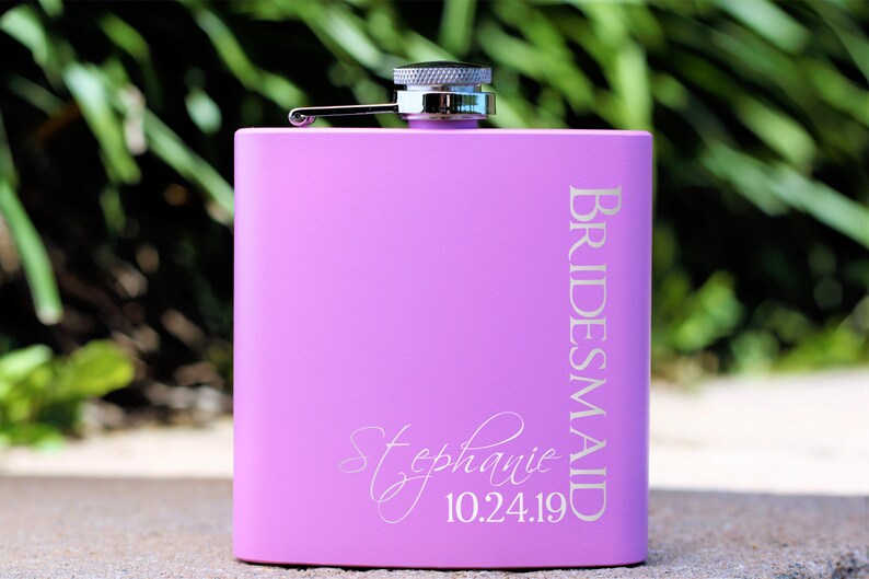 Pink Flask for Women Flask for Her Bridesmaids Gift - Etsy