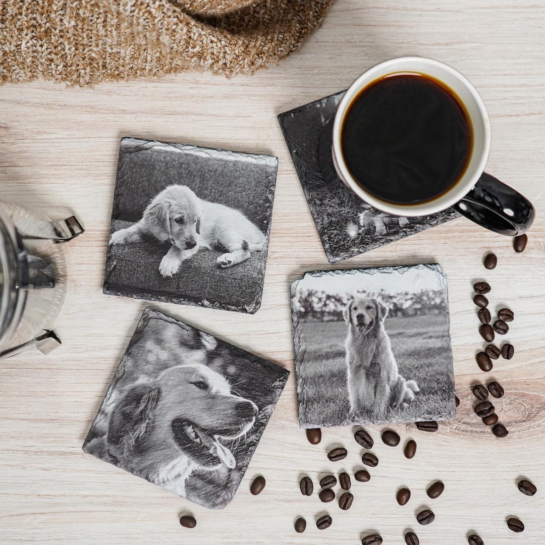 Photo Coasters for Dog Owners, Perfect Gift for Pet Lovers, Images ...
