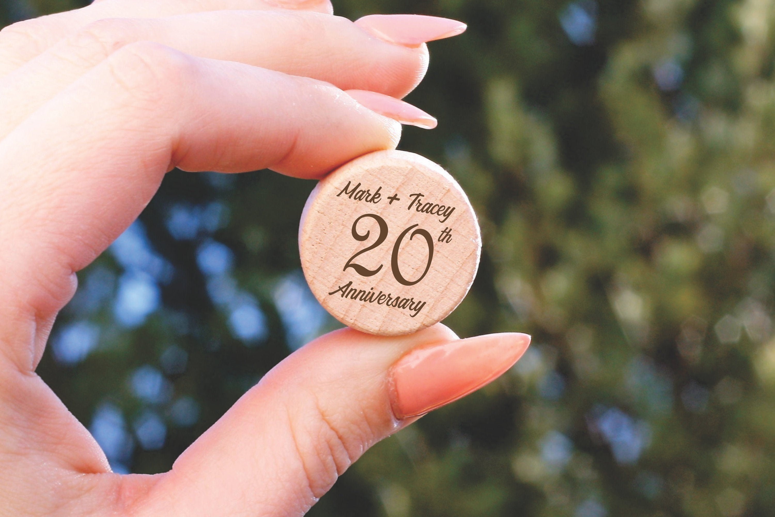 20th Anniversary Party Favors, 20 Year Anniversary, Custom Wine ...