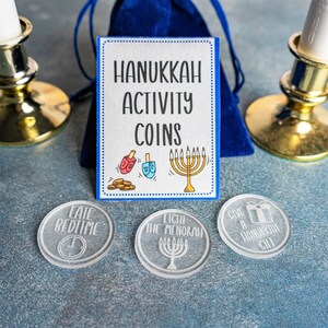 Hanukkah Activity Tokens, Hanukkah Countdown Calendar, Hanukkah Tokens ...