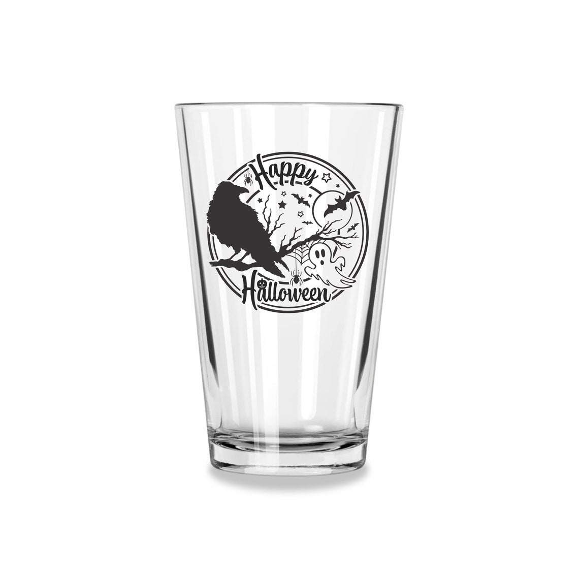 Halloween Barware, Fall Glass Cup, Halloween Pint, Unique Halloween ...