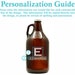 Personalized Growler Engraved Glass Growler Custom Growler - Etsy