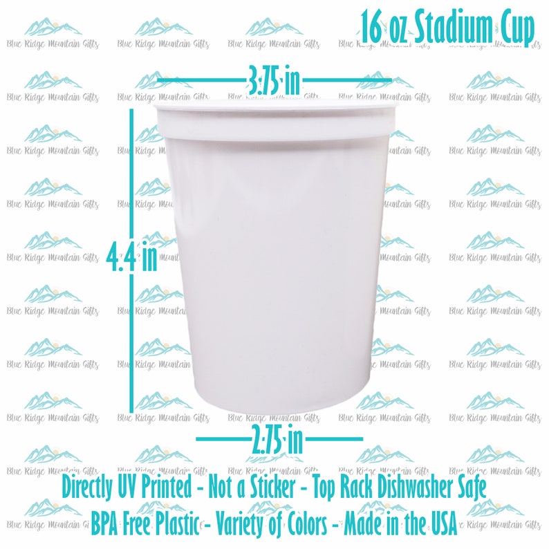 80th Birthday Party Cups, Personalized Birthday Stadium Cup, Plastic ...