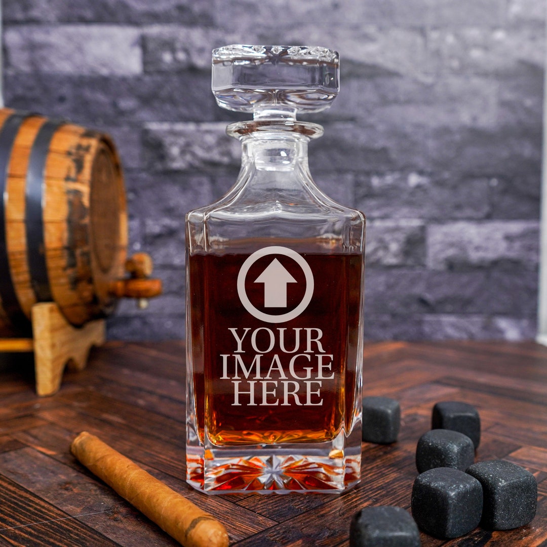 Custom Logo, Whiskey Decanter & Whiskey Glasses, Whiskey Decanter ...
