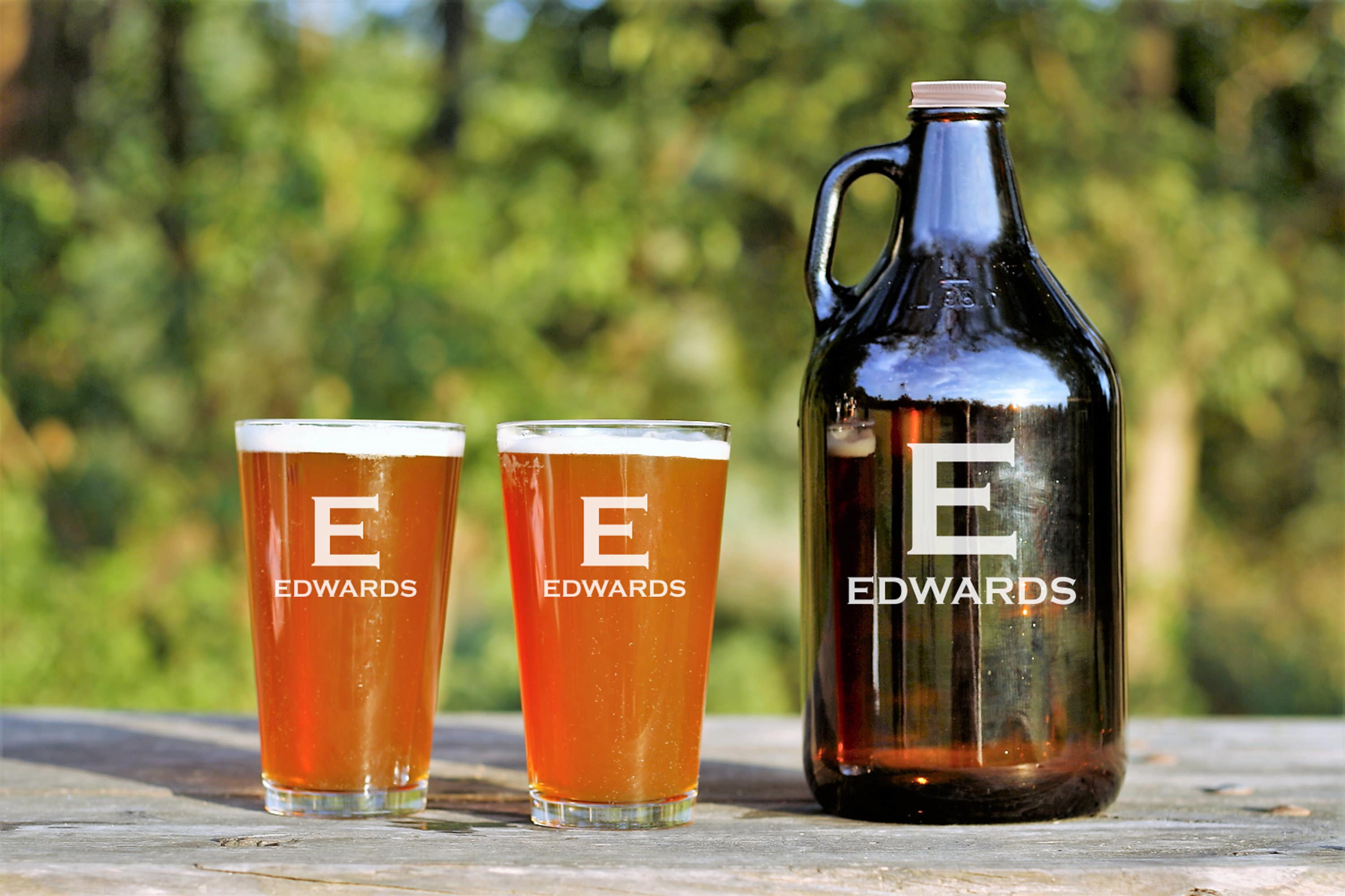 Personalized Growler Engraved Glass Growler Custom Growler | Etsy