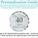 40th Anniversary - Personalized Crystal Holiday Ornament - Christmas ...