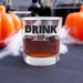 Spooky Whiskey Glass, Halloween Barware, Fall Glass Cup, Halloween ...