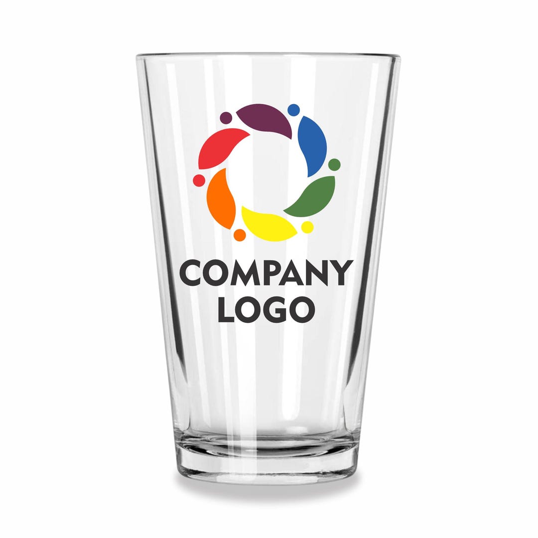 Bulk Branded Gifts, UV Printed Logo Pint Glass, Promo Items, Corporate ...