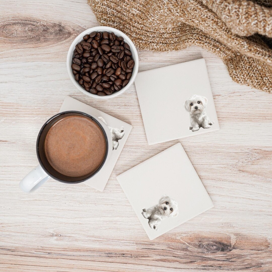 Maltese Coaster - 70 Breeds to Choose From, Gift for Dog Lover, UV ...