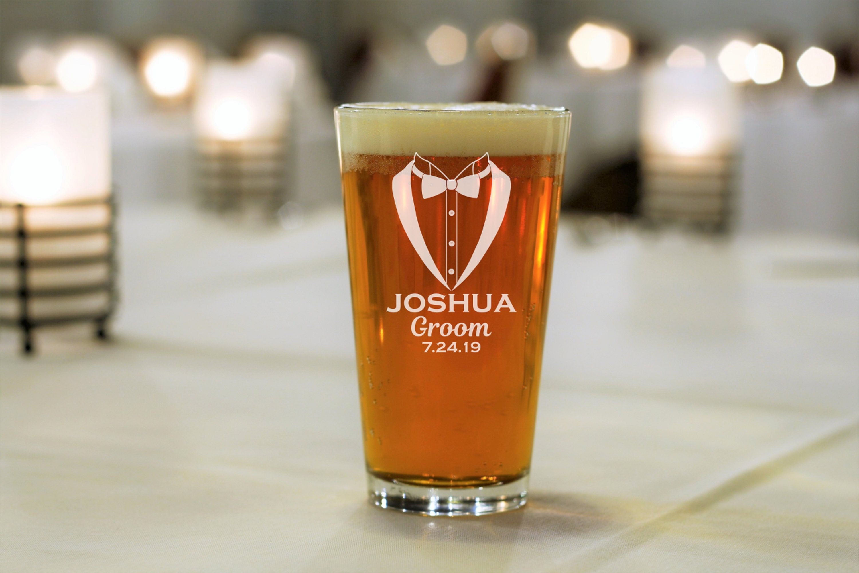 Personalized Bar Glasses Set of 6 Custom Pint Glass Bar - Etsy