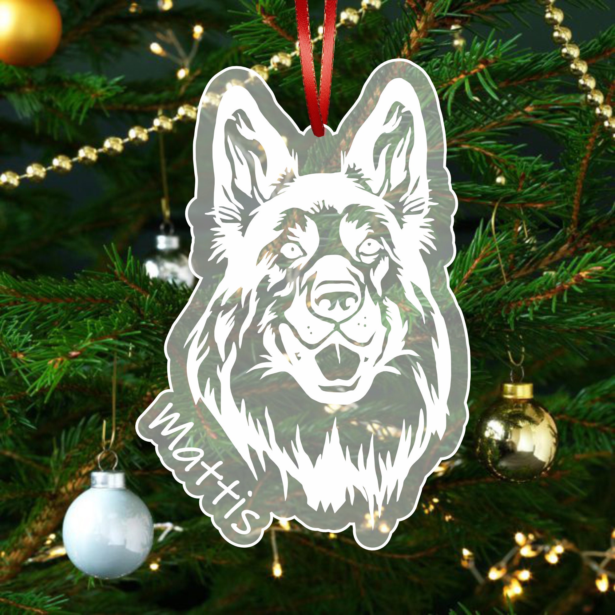 German Shepherd Ornament German Shepherd Christmas Tree - Etsy