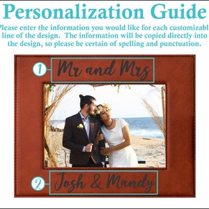 Just Married Picture Frame Custom Photo Frame Personalized - Etsy