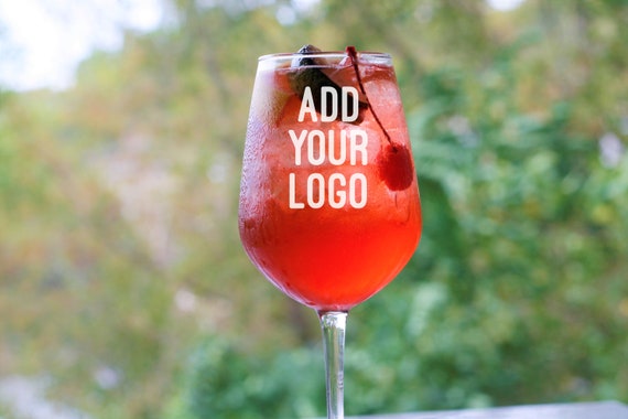 Bulk Branded Gifts Logo Wine Glass Promo Items Corporate | Etsy