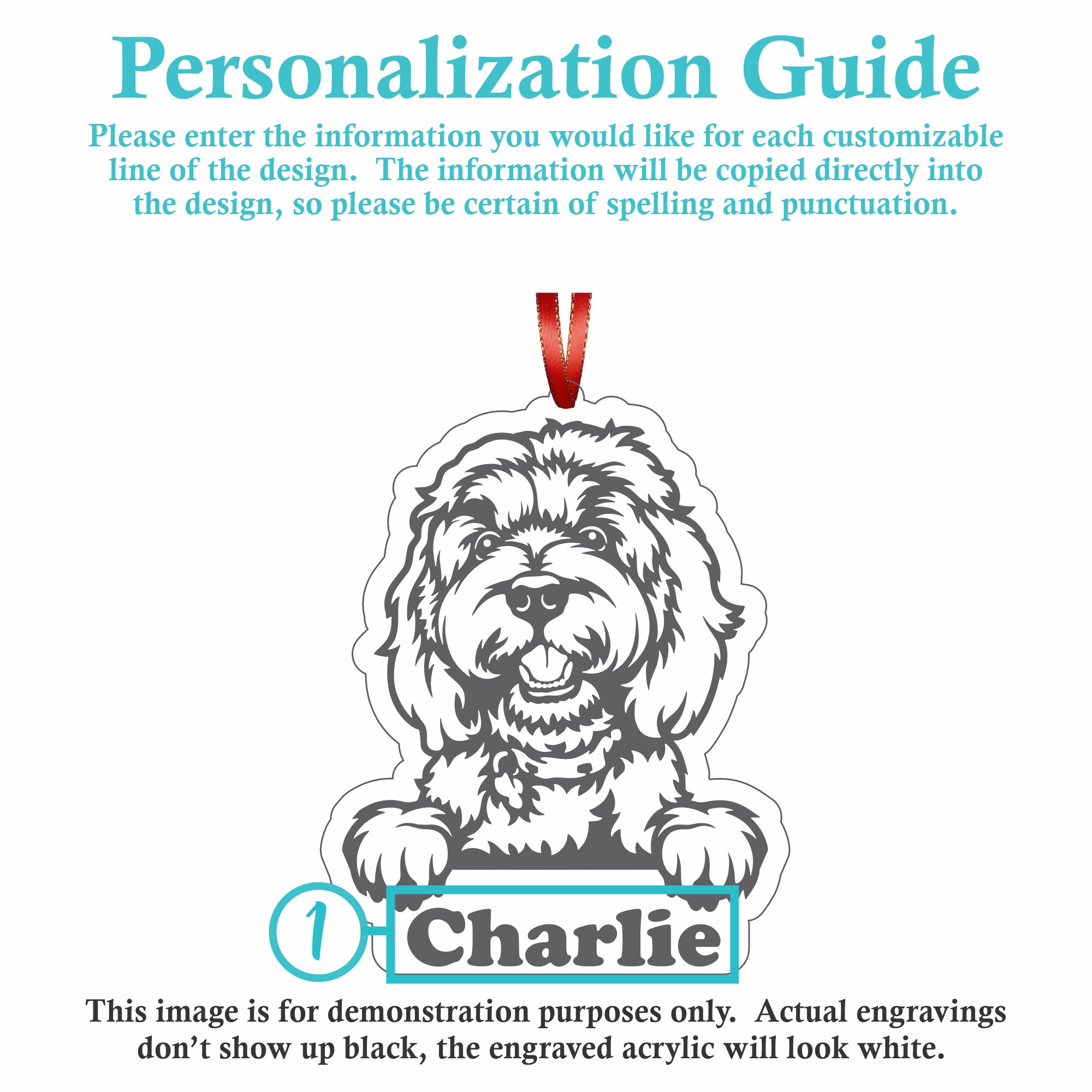 Labradoodle Ornament Labradoodle Christmas Tree Ornament - Etsy