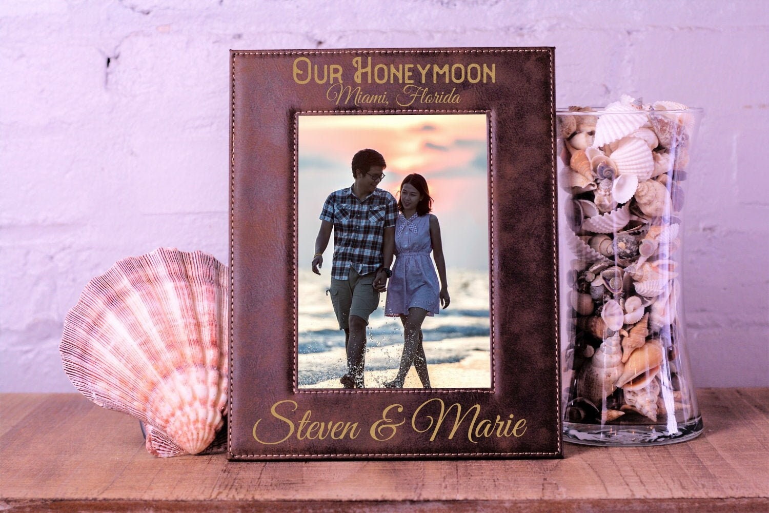 Honeymoon Gifts, Honeymoon Picture Frame, Honeymoon Keepsake Frame ...