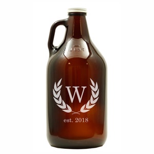 Personalized Growler, Monogrammed Beer Growler, 64 Oz Growler, Gifts ...