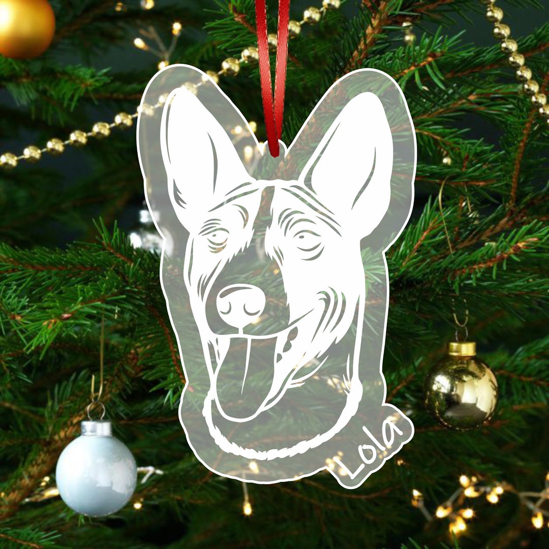 Basenji Ornament, Basenji Christmas Tree Ornament, Custom Pet Ornament ...