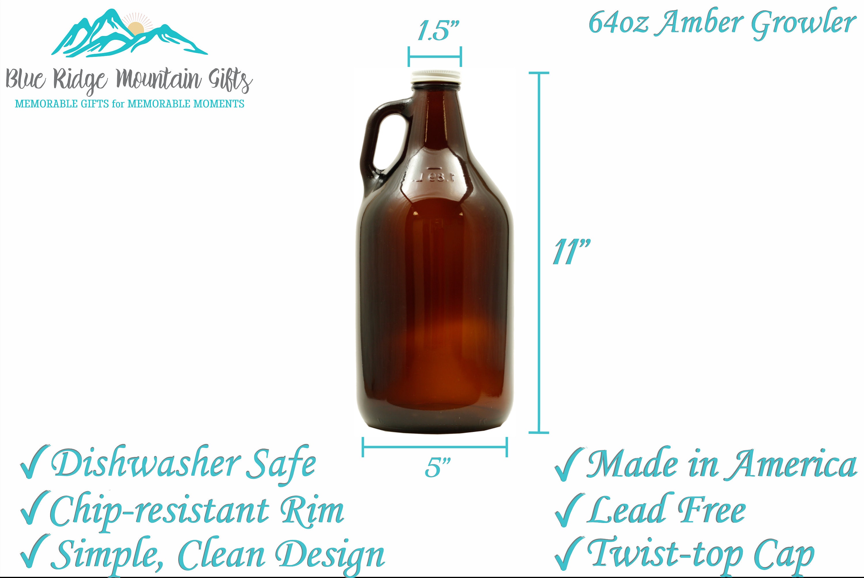 Engraved Growler, Personalized Beer Growler, 64 Oz Growler, Gifts for ...