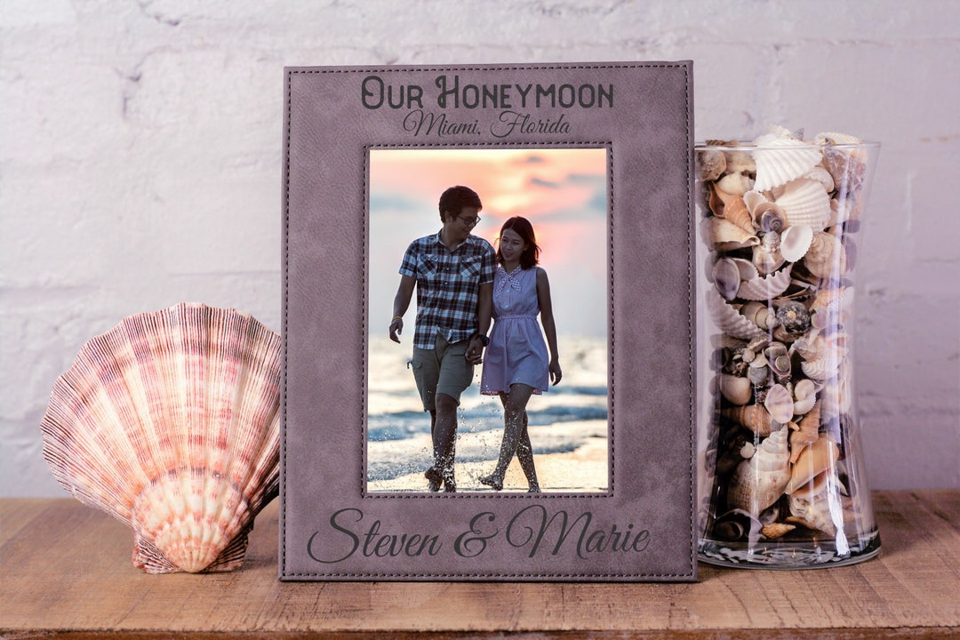 Honeymoon Gifts Honeymoon Picture Frame Honeymoon Keepsake - Etsy