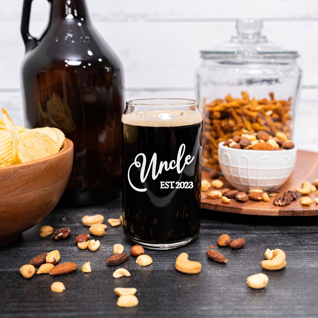 New Uncle Gift, Uncle Beer Can Glass, Brother to Uncle, Uncle ...