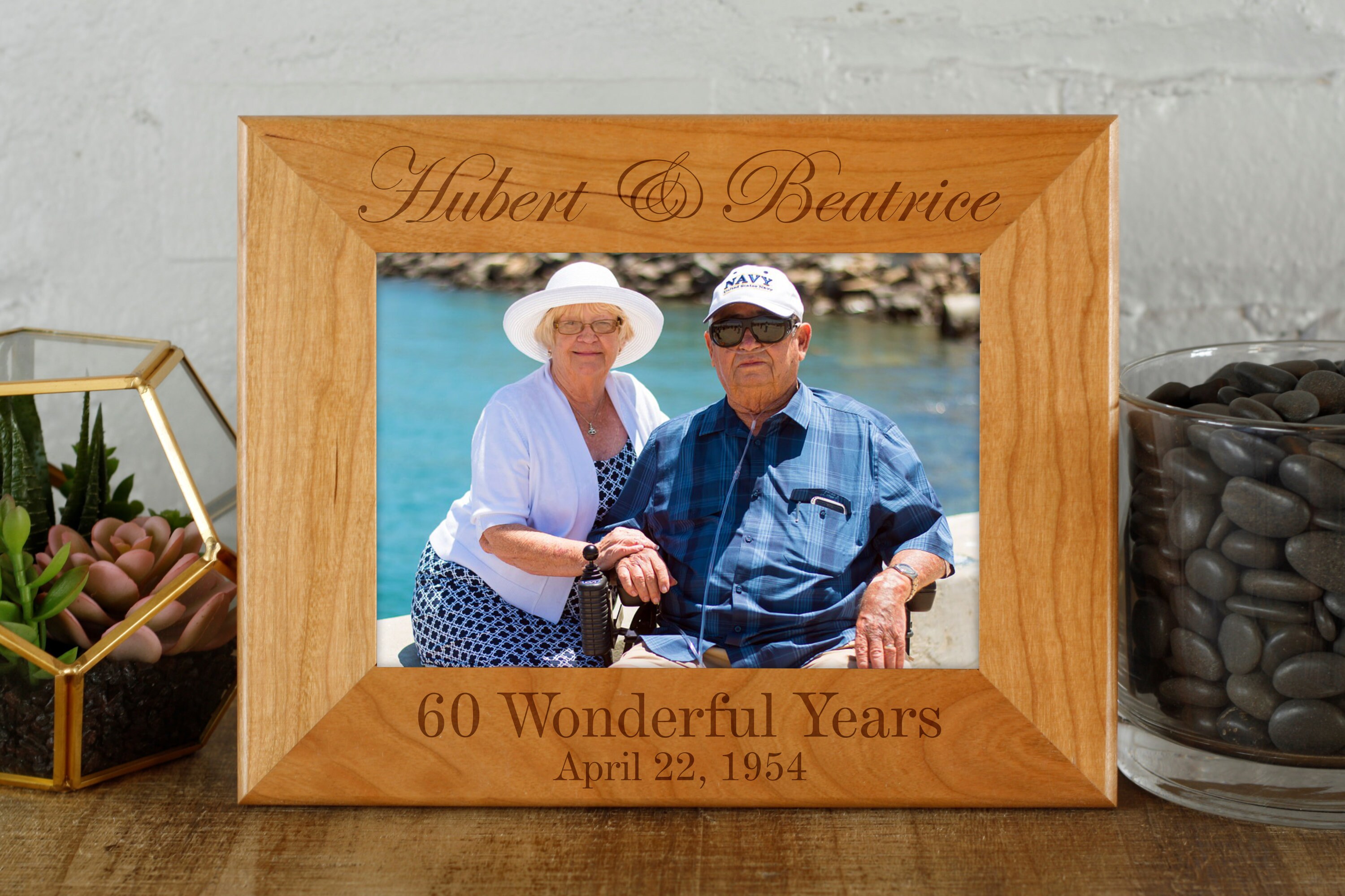 60th Anniversary Picture Frame Custom Picture Frame | Etsy