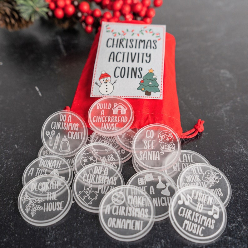 Christmas Activity Tokens Family Activity Ideas Family - Etsy