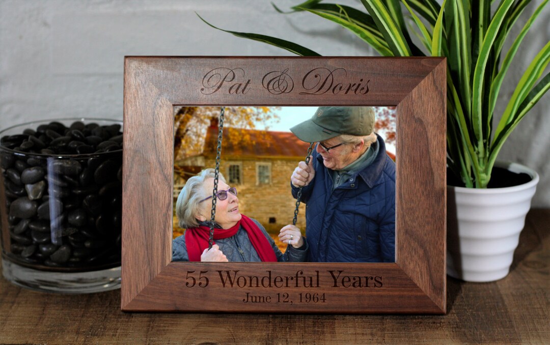 55th Anniversary Picture Frame, Custom Picture Frame, Personalized ...