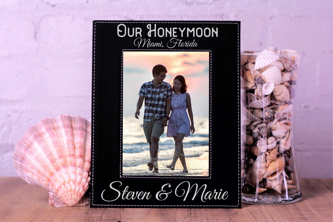Honeymoon Gifts, Honeymoon Picture Frame, Honeymoon Keepsake Frame ...