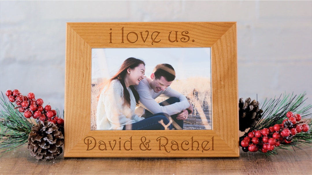 I Love Us Picture Frame, Gift for Wife, Girlfriend Gift, Anniversary ...