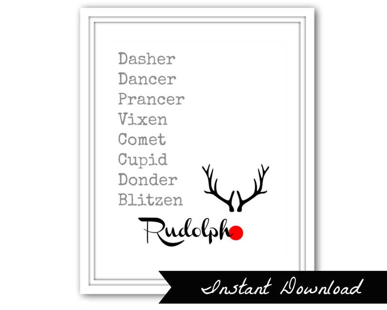 Simply Rudolph. Rudolph Printable to Use for Printable Christmas Cards ...