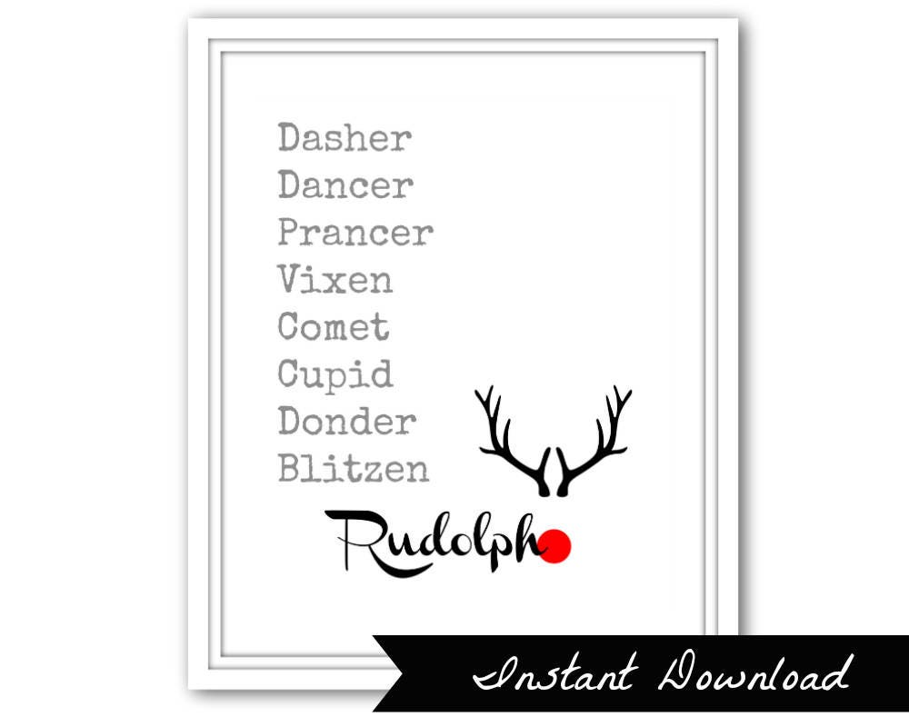 Simply Rudolph. Rudolph Printable to Use for Printable Christmas Cards ...