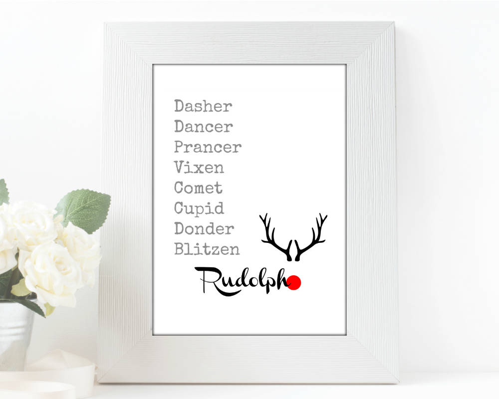 Simply Rudolph. Rudolph Printable to Use for Printable Christmas Cards ...