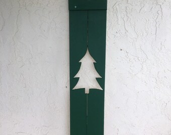 Exterior Shutters With Pine Tree Cutouts - Etsy