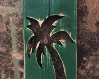 Palm Tree Shutters | Etsy