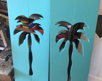 Palm Tree Shutters - Etsy