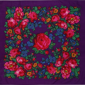 Flower Scarf - Etsy