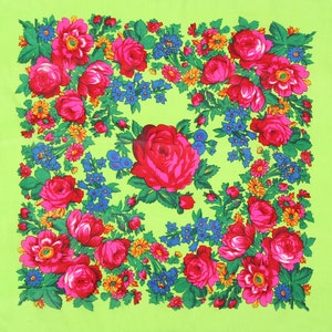 Flower Scarf - Etsy