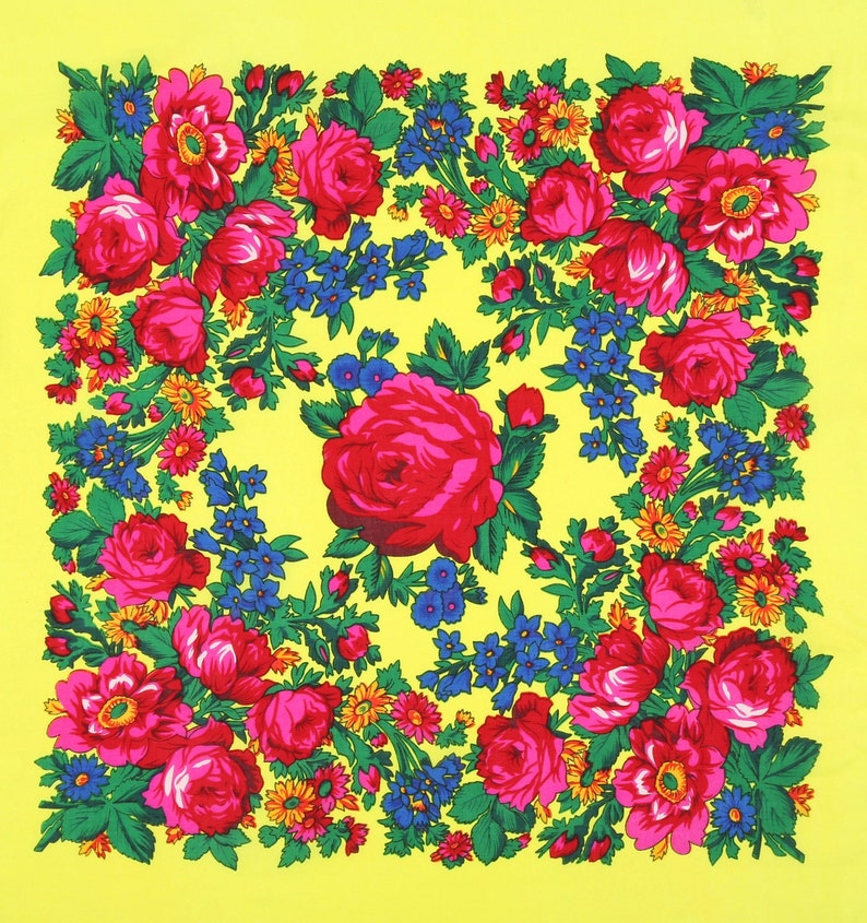 Flower Scarf - Etsy