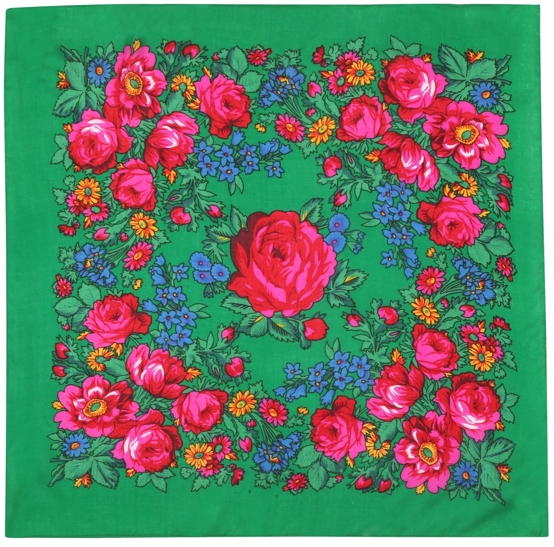 Metallic Flower Scarf - Etsy