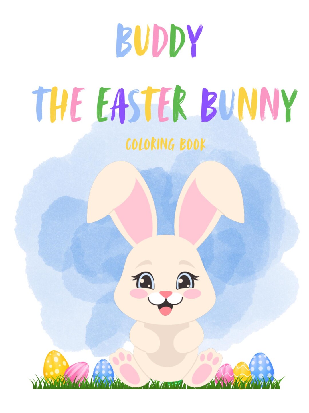 Buddy the Easter Bunny Coloring Book Download - Etsy