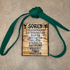 Karate Motivational Plaque Martial Arts Gift Sign Wall Decore - Etsy
