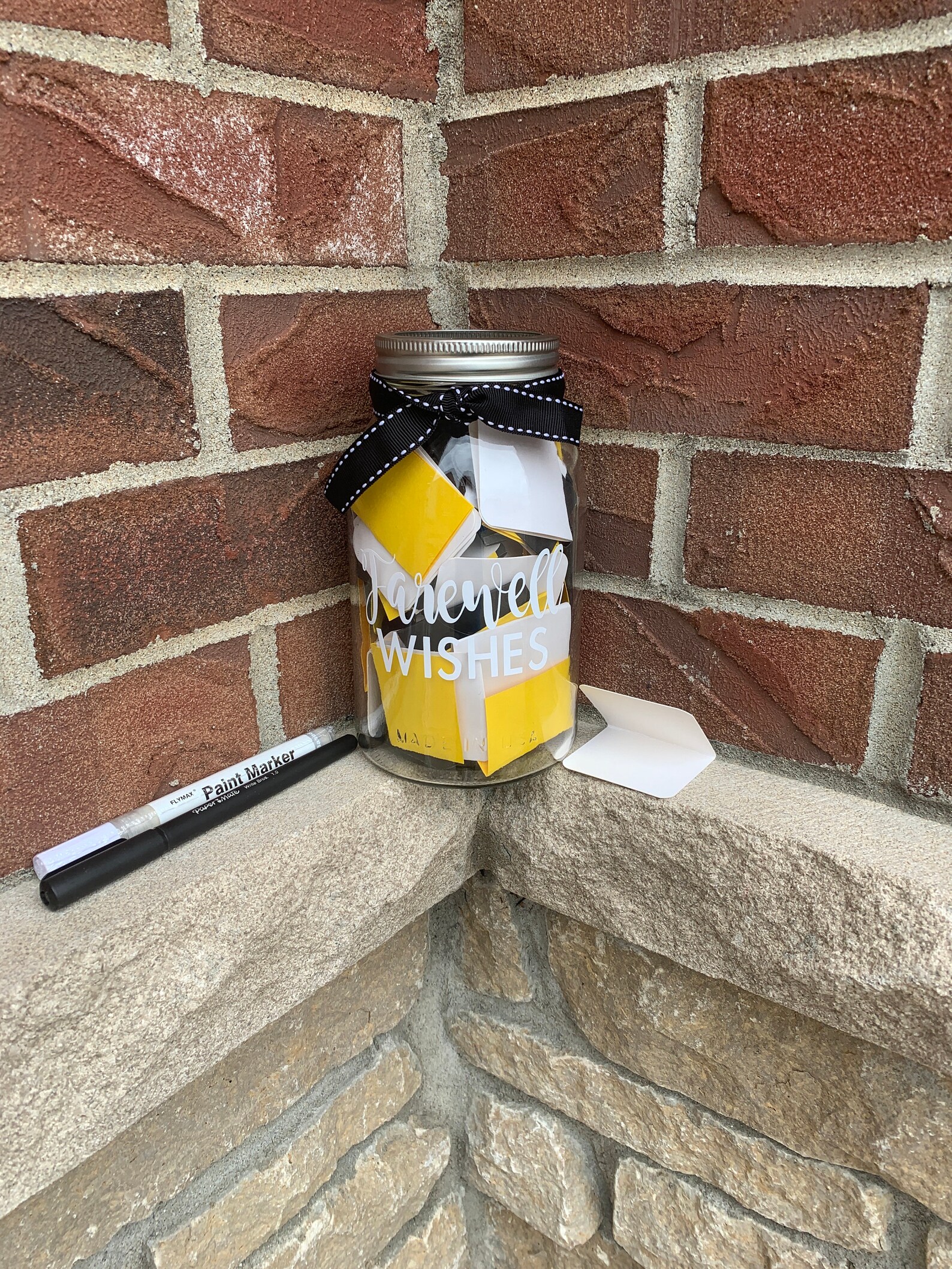 Farewell Wishes Mason Jar Good Bye Wishes Jar | Etsy