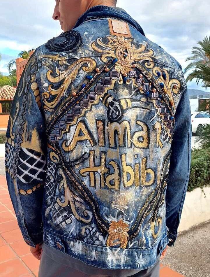Custom Embelished and Handpainted Stage Jacket - Personalized Singer ...