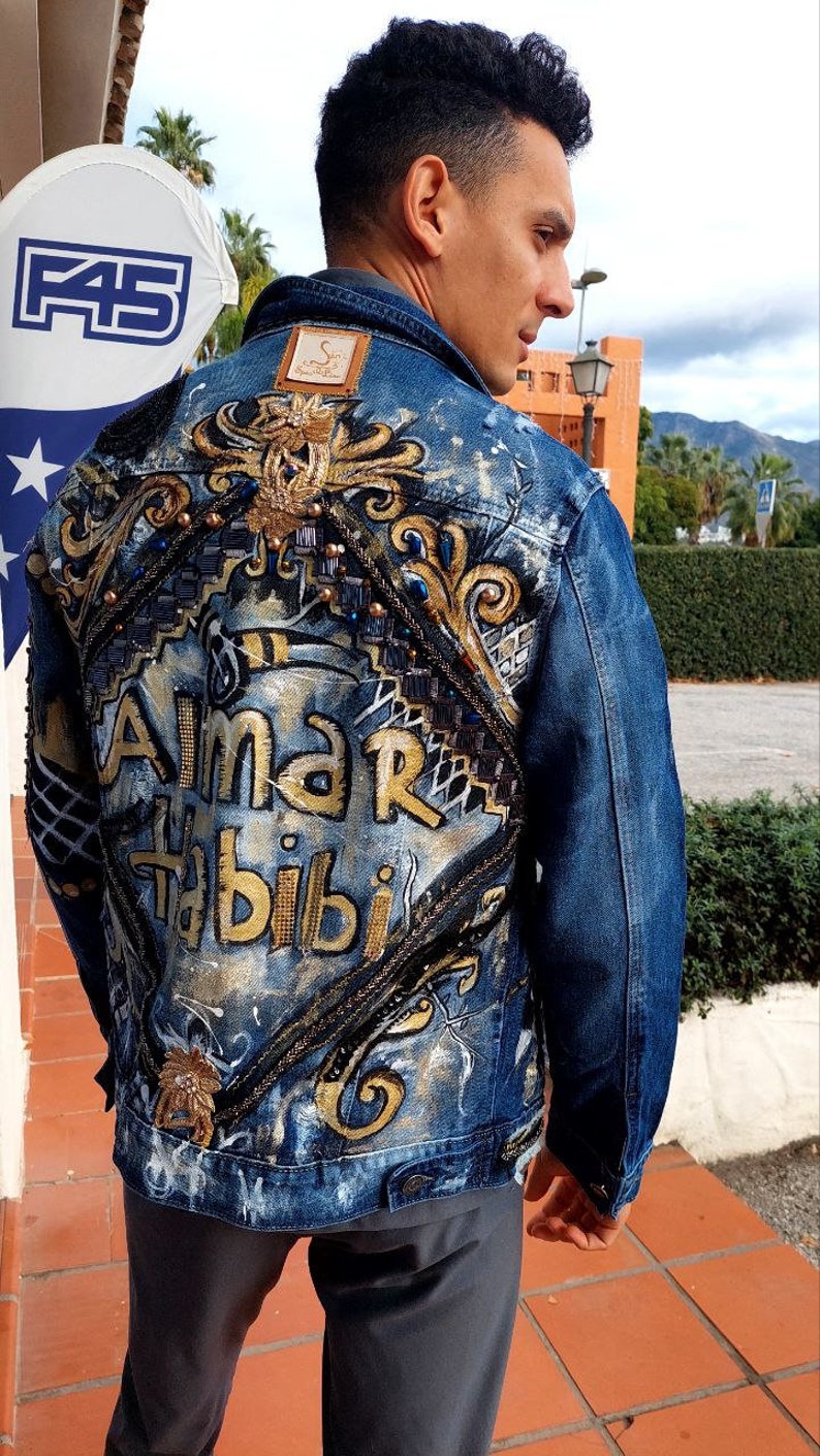 Custom Embelished and Handpainted Stage Jacket - Personalized Singer ...
