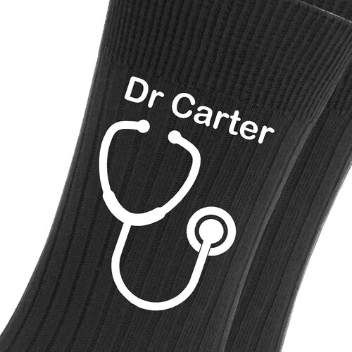 Gift for Doctors Personalised Stethoscope Socks for Doctors - Etsy