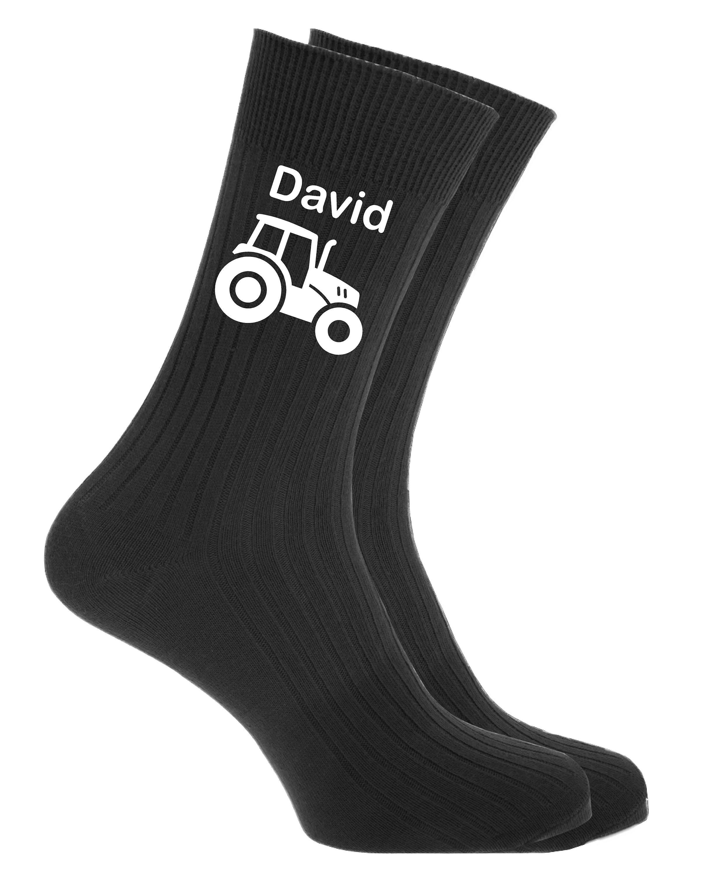 Gift for Farmers Personalised Tractor Socks. - Etsy